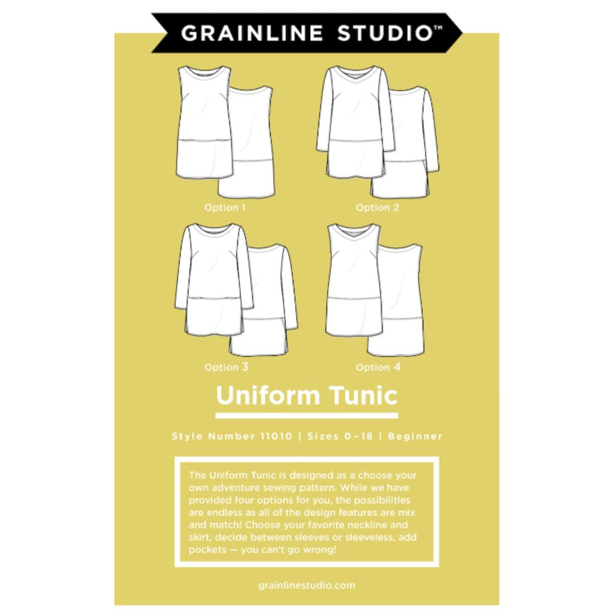 Uniform Tunic Pattern Size 0-18 By Grainline Studio | SewingStreet