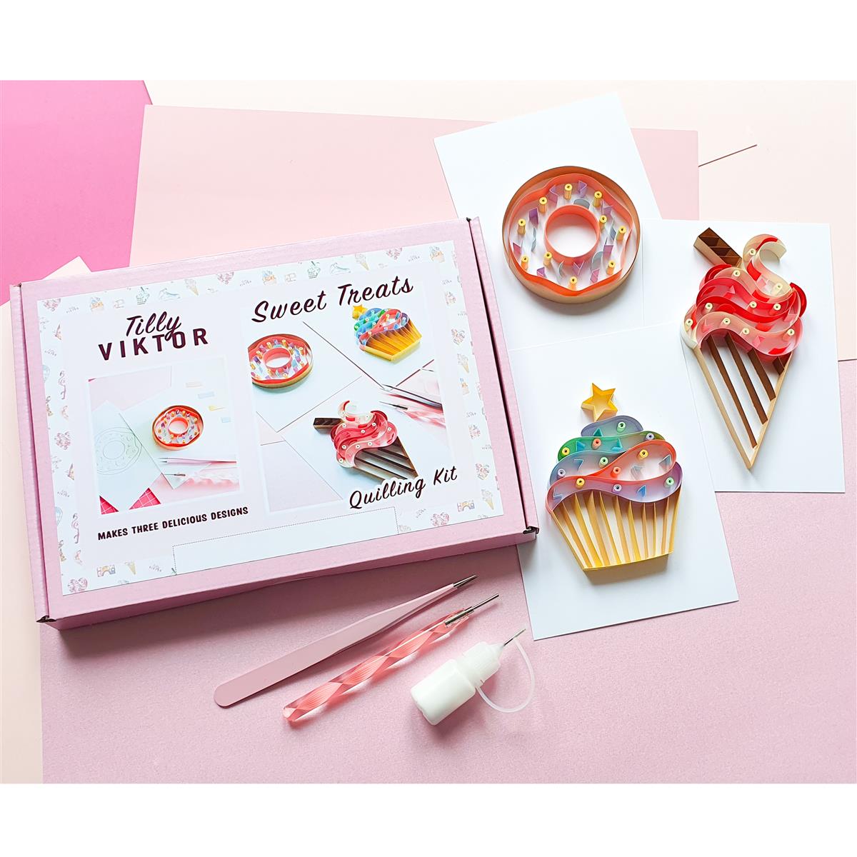 TillyViktor - Sweet Treats Quilling Kit with tools | HobbyMaker