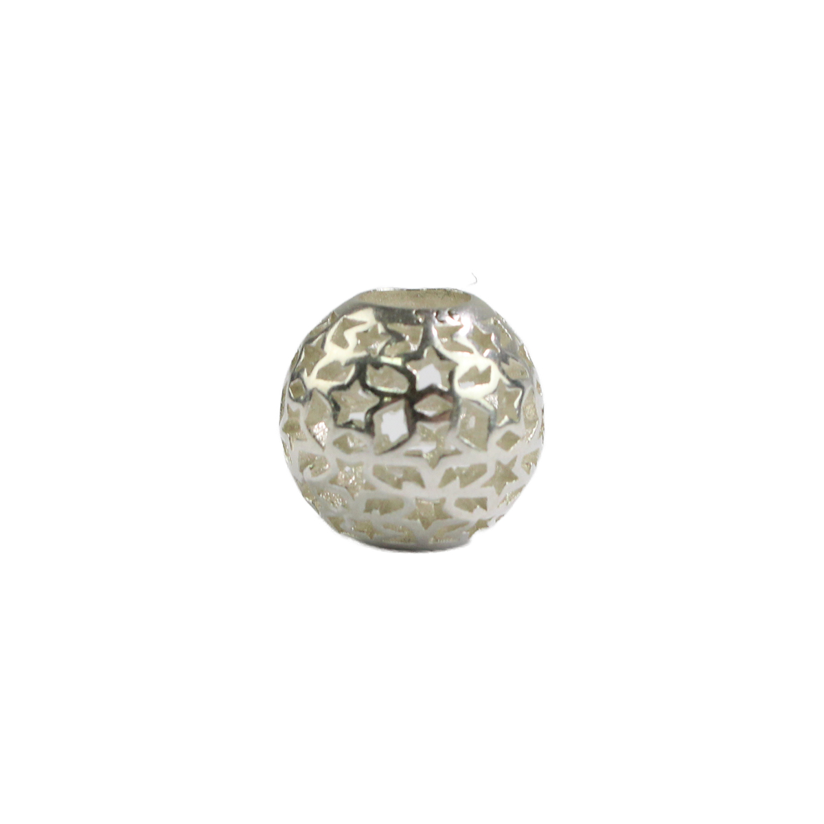 925 Sterling Silver Star Filigree Spacer Bead, Approx 11mm | JewelleryMaker