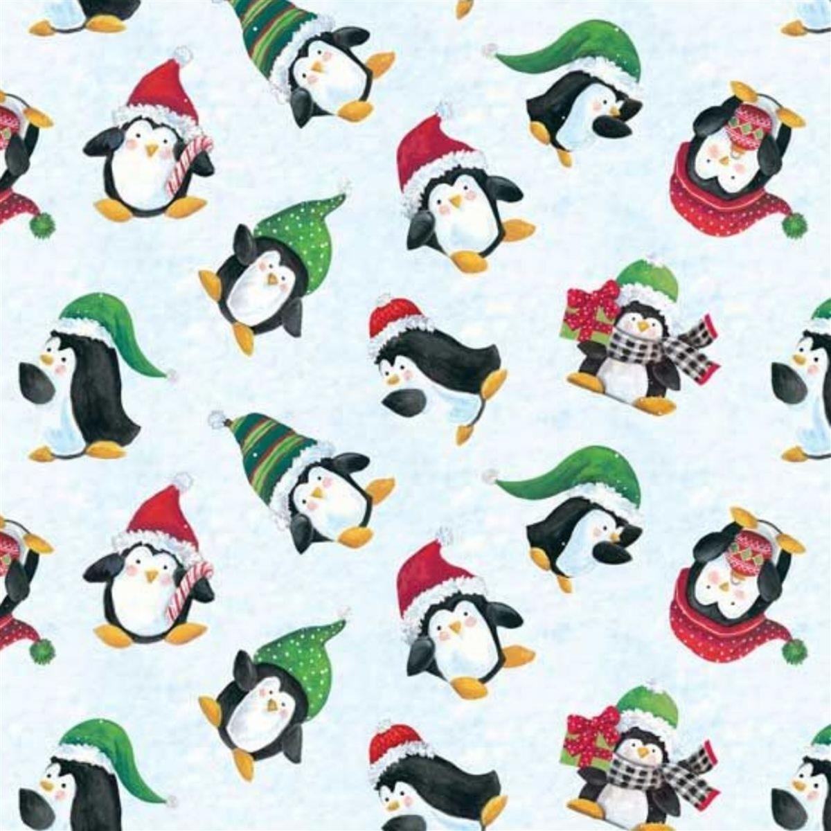 Feeling Frosty Penguins Fabric 0.5m | SewingStreet