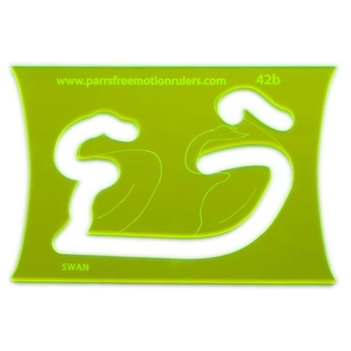 Parrs Free Motion Ruler 42b Swan | SewingStreet