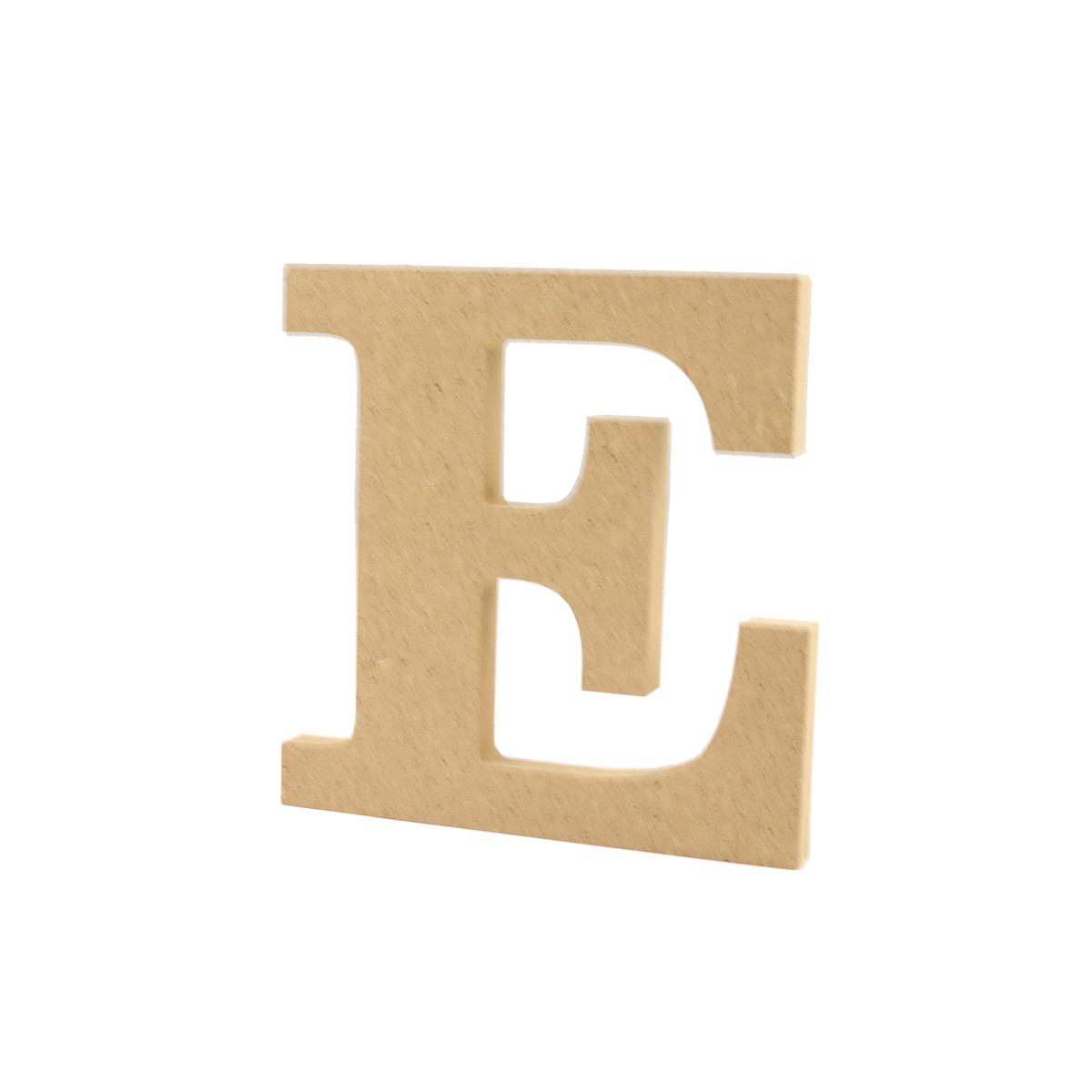 MDF Letter (1pc) - Bare Basics - E | HobbyMaker