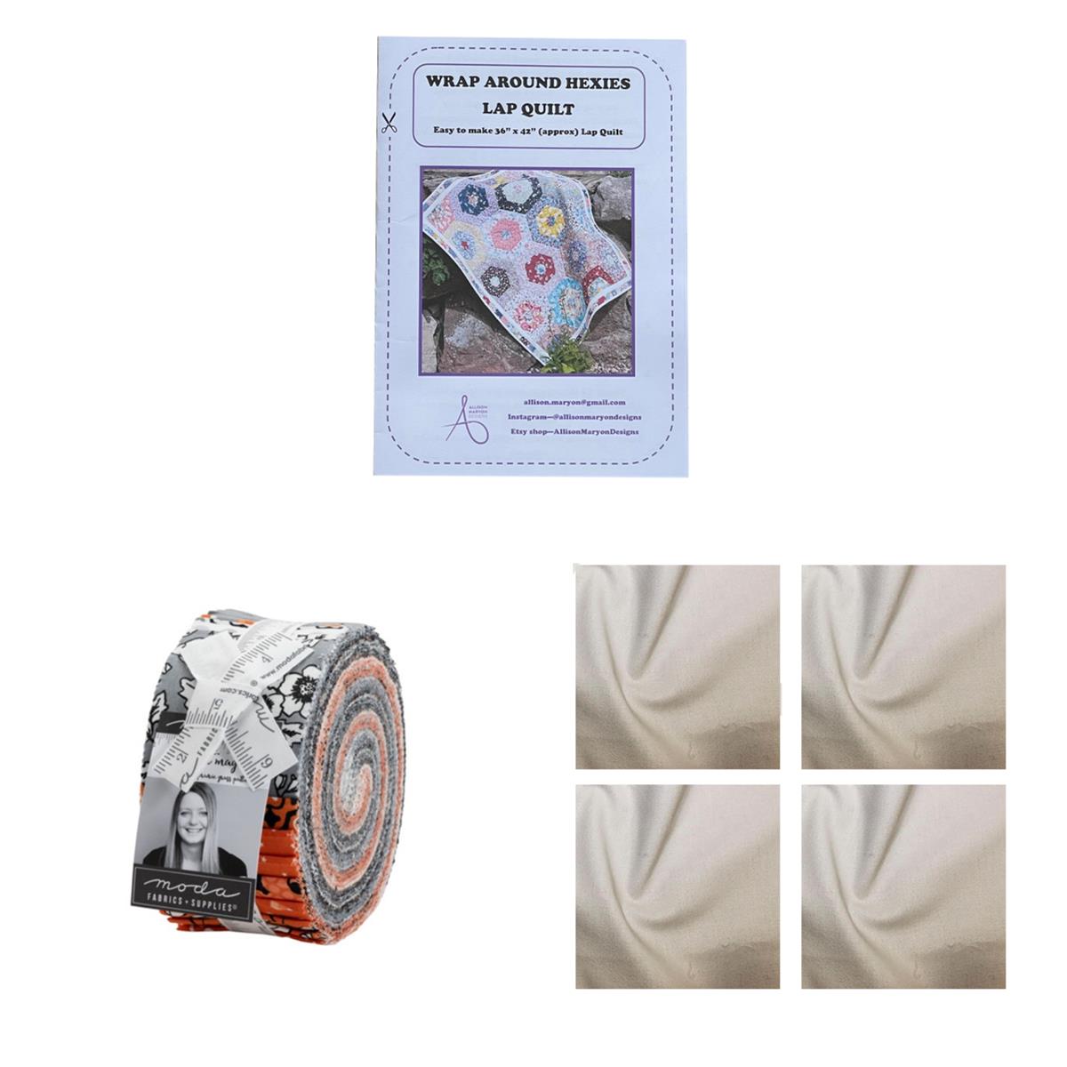 Moda Midnight Magic II Wrap Around Hexies Lap Quilt Kit: Instructions ...