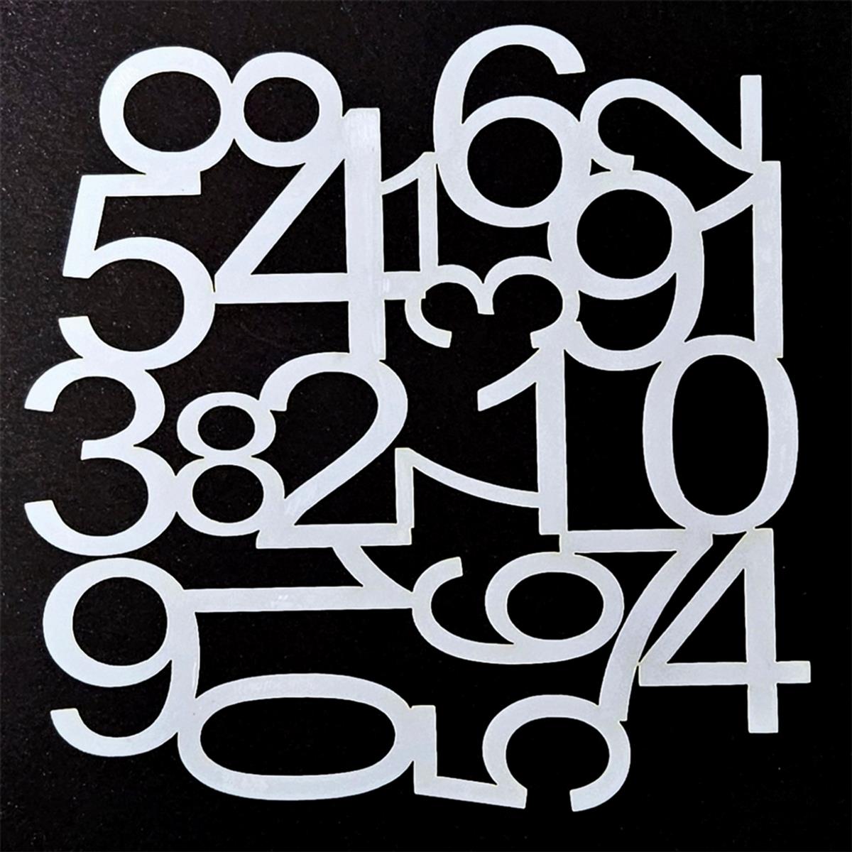 Numbers Stencil 15cm x 15cm Stencil | HobbyMaker