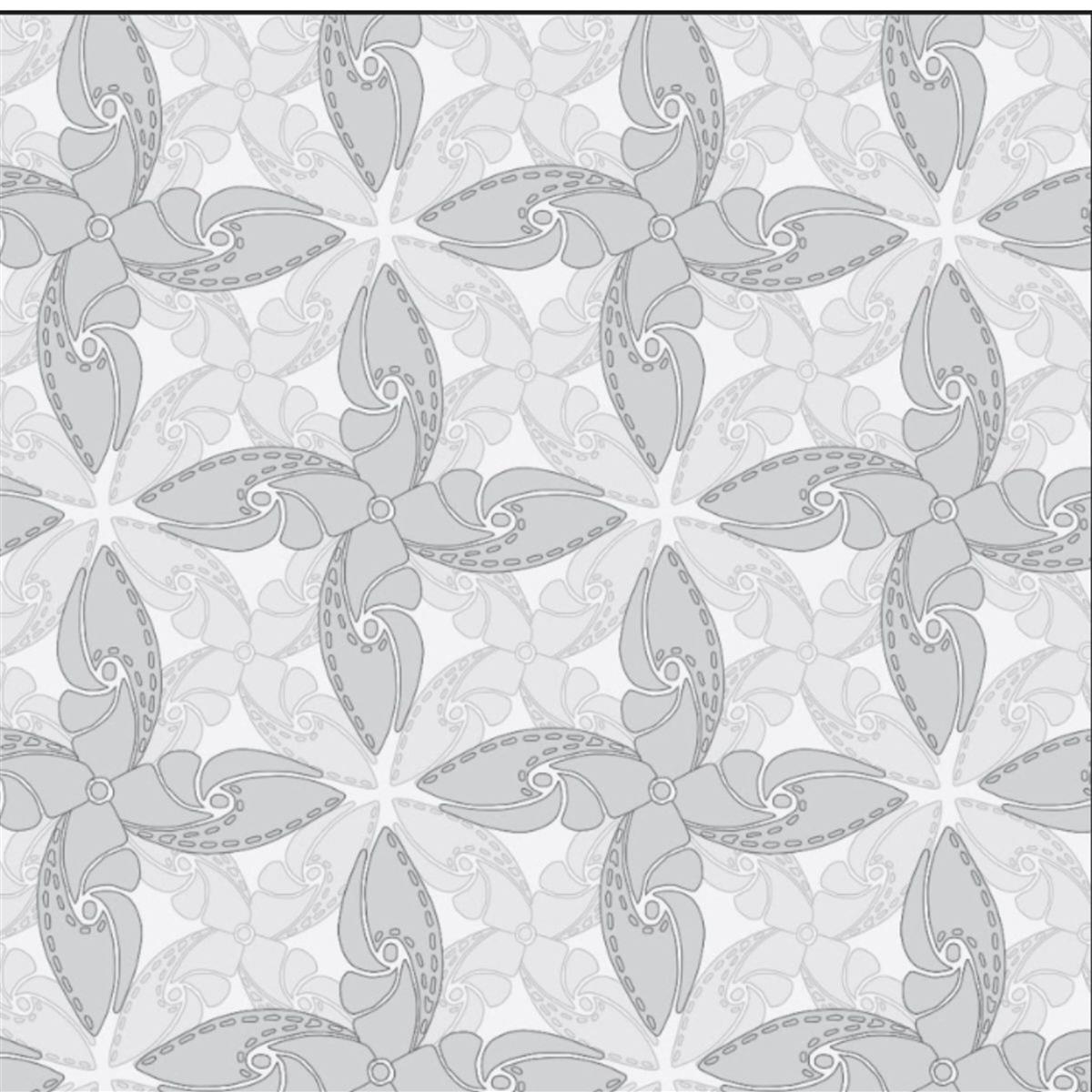 Sanntangle Book 13 Black & White Leaves & Loops Fabric 0.5m | SewingStreet