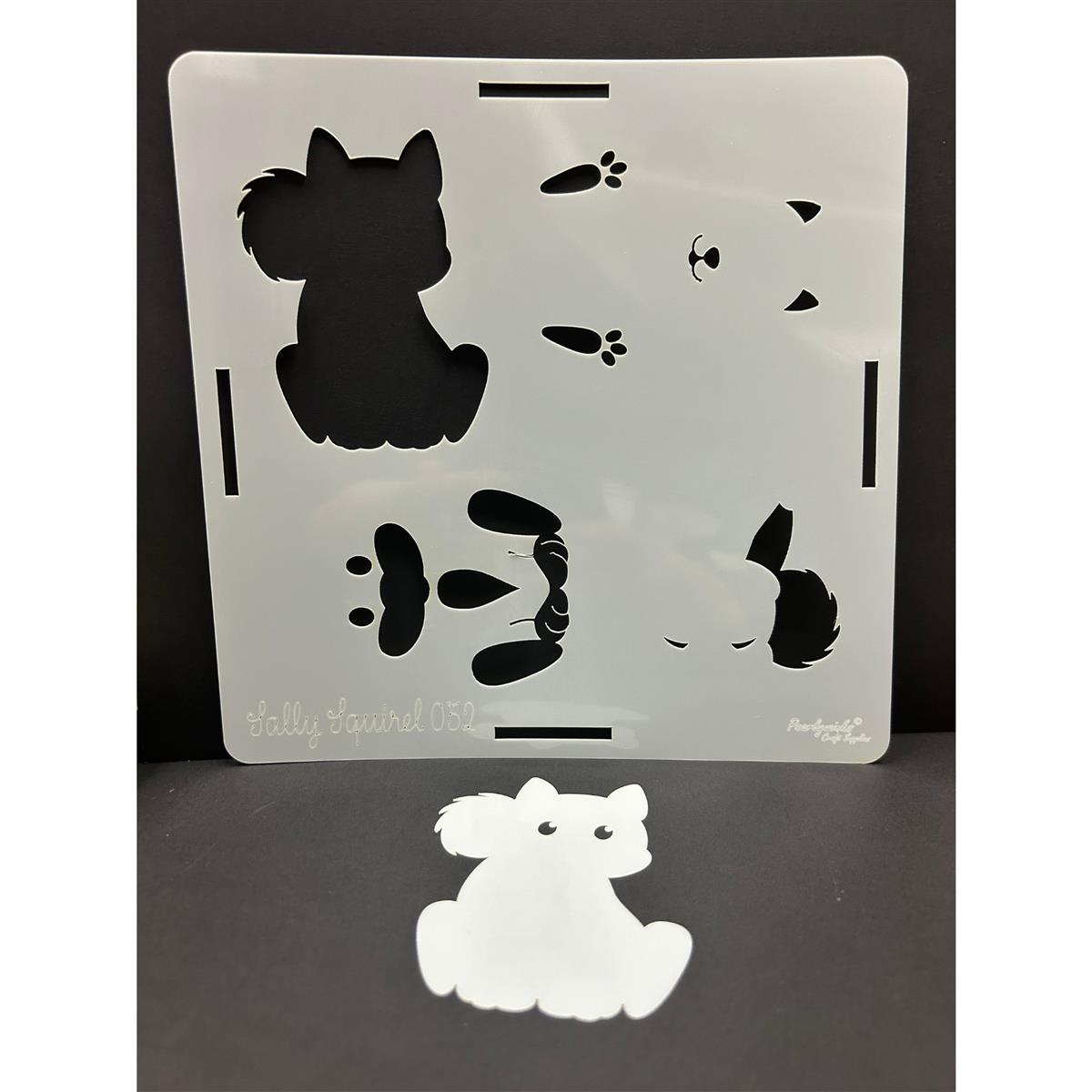 Sally Squirrel Rotation Stencil | HobbyMaker