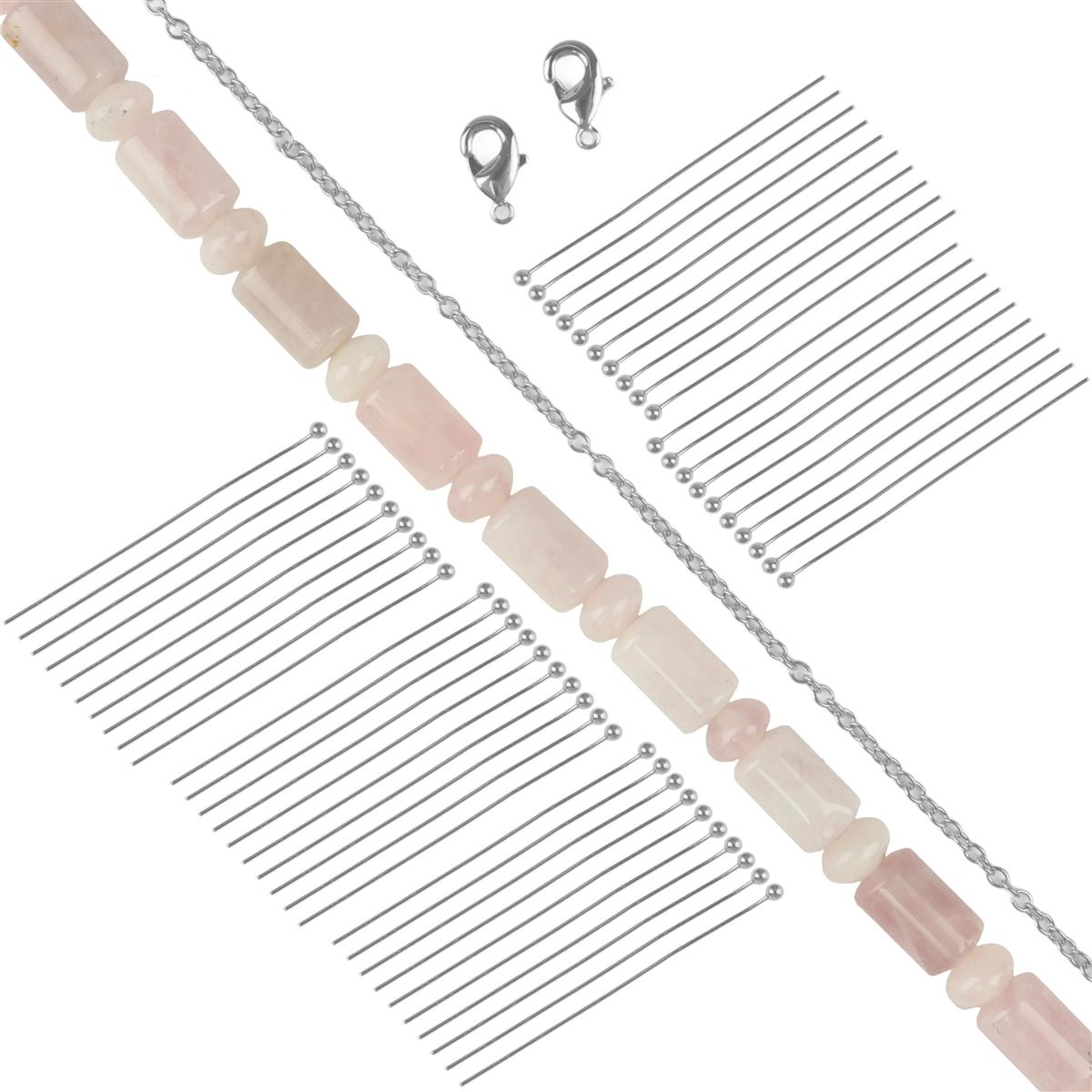 Rose Quartz Morse Code Bead Project With Instructions By Debbie Kershaw ...