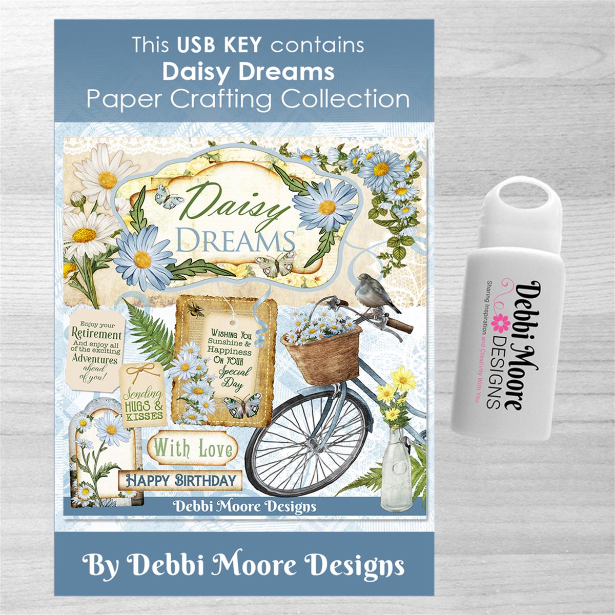 Debbi Moore Designs- Daisy Dreams USB Key - over 2,900 printable ...