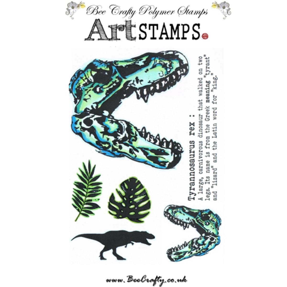 Bee Crafty Art Stamps T Rex A6 | HobbyMaker