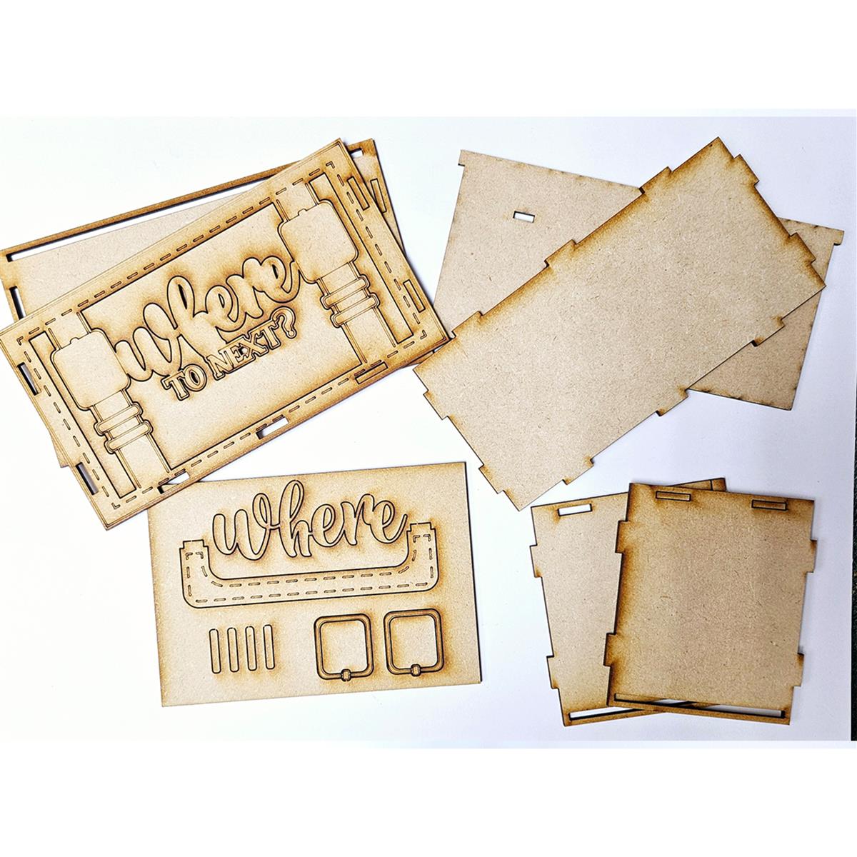 Pearlywinks Where to Next Money Box MDF kit | HobbyMaker