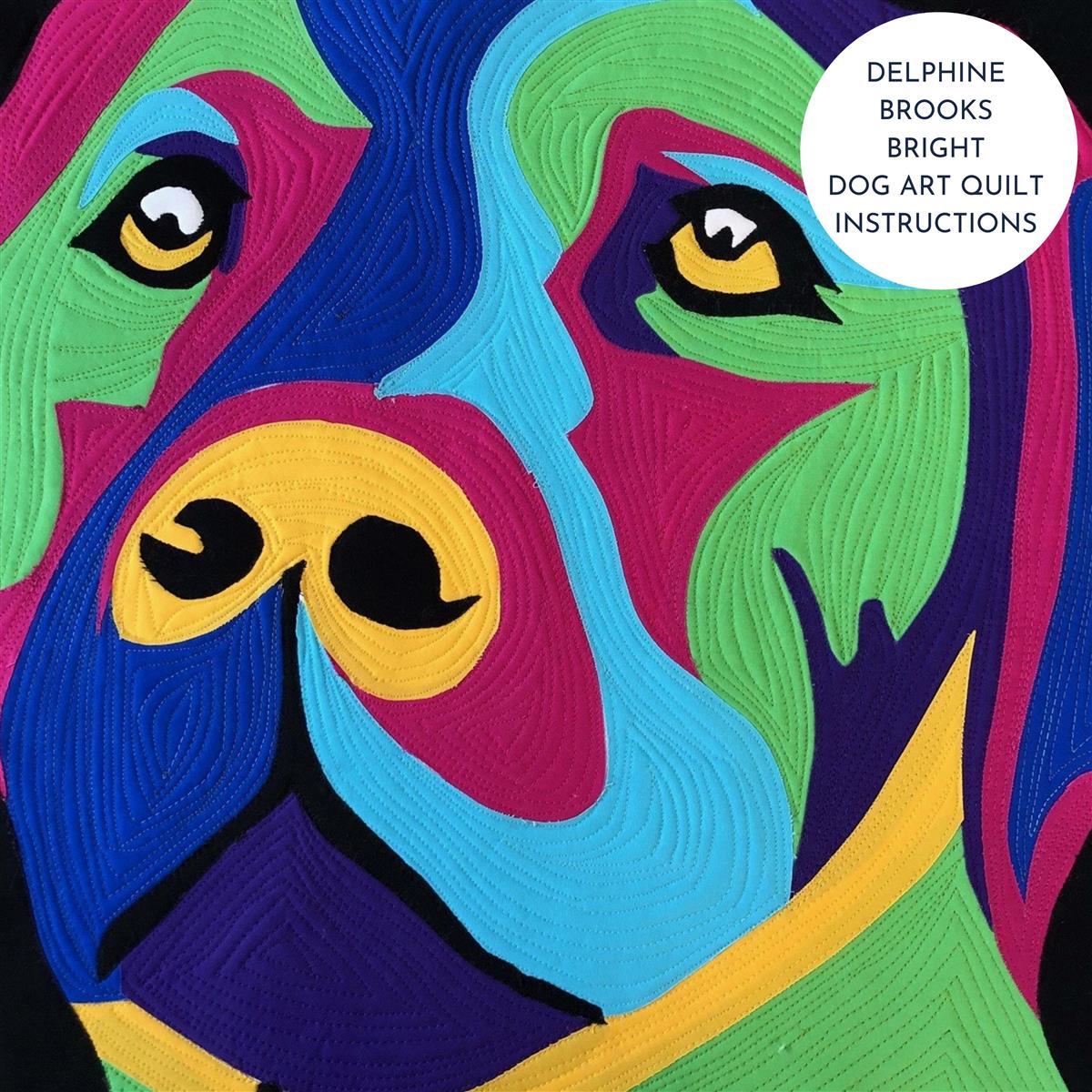 Delphine Brooks Dog Art Quilt Instructions | SewingStreet
