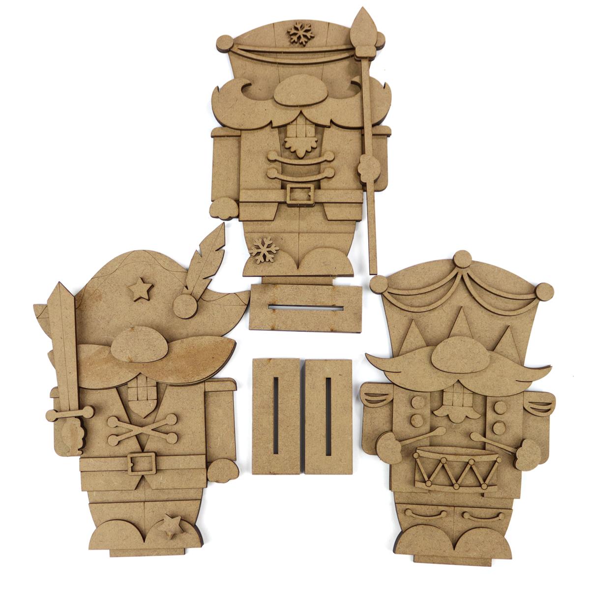 MDF Set of 3 Nutcrackers, Three AMAZING MDF Nutcrackers - simply ...