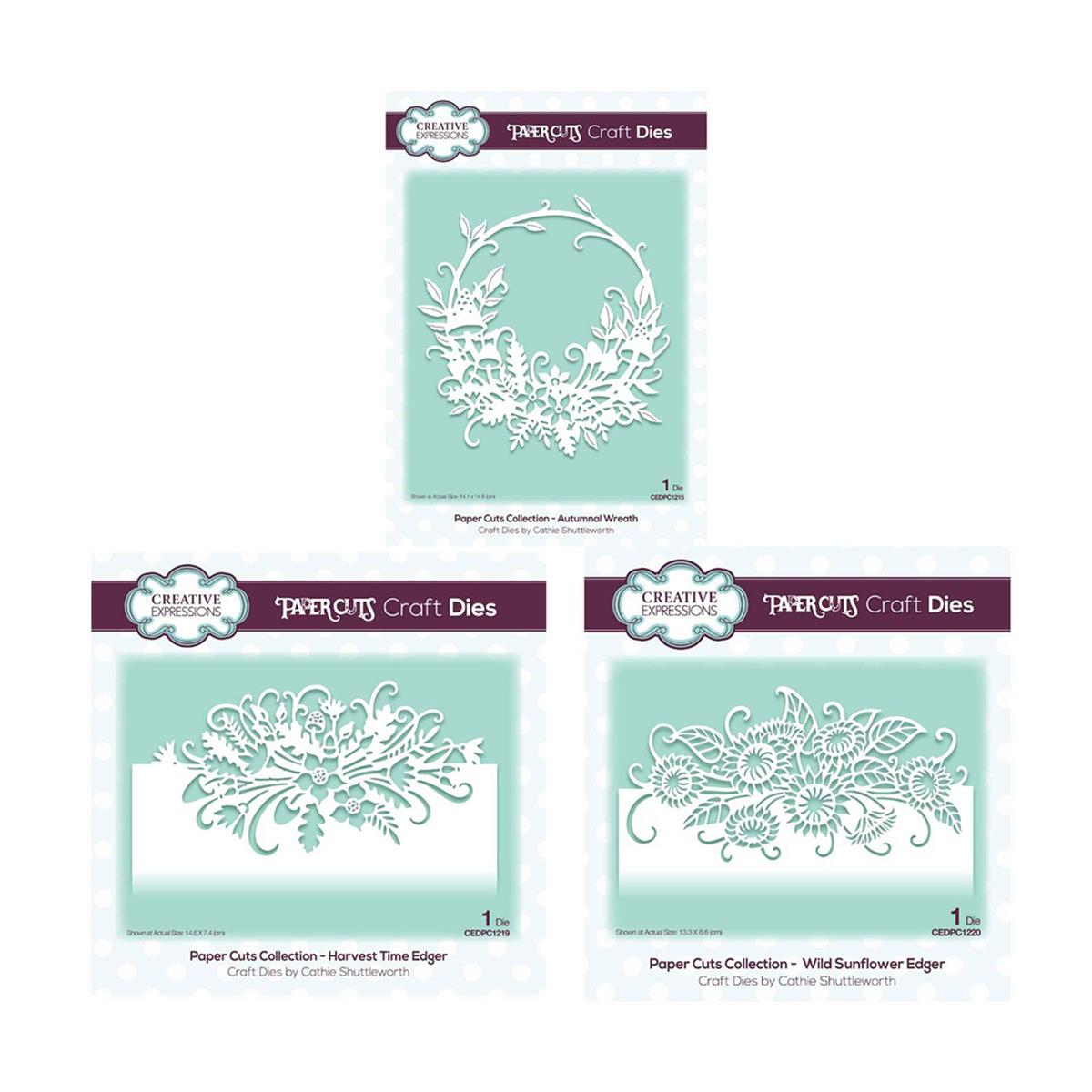 NEW Creative Expressions Paper Cuts Craft Dies - Autumn Harvest ...