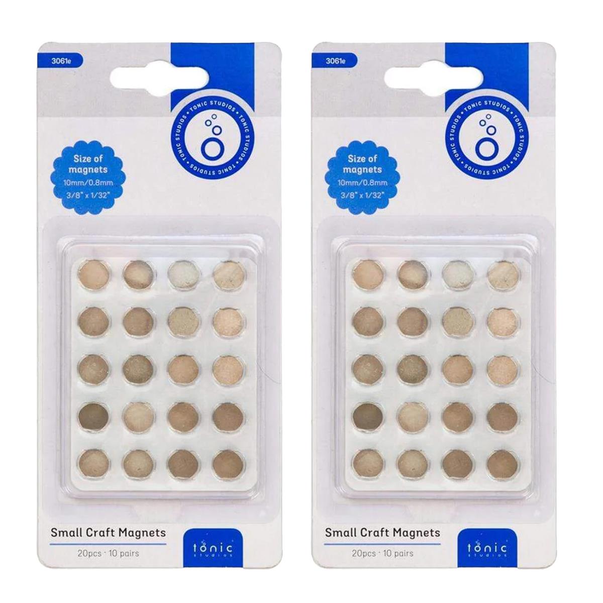 Tonic Studios - 40 x Small Craft Magnets - 10mm | HobbyMaker