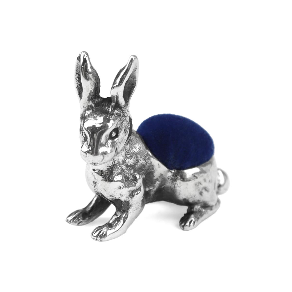 Ari D Norman Hallmarked Sterling Silver Rabbit Pincushion | SewingStreet
