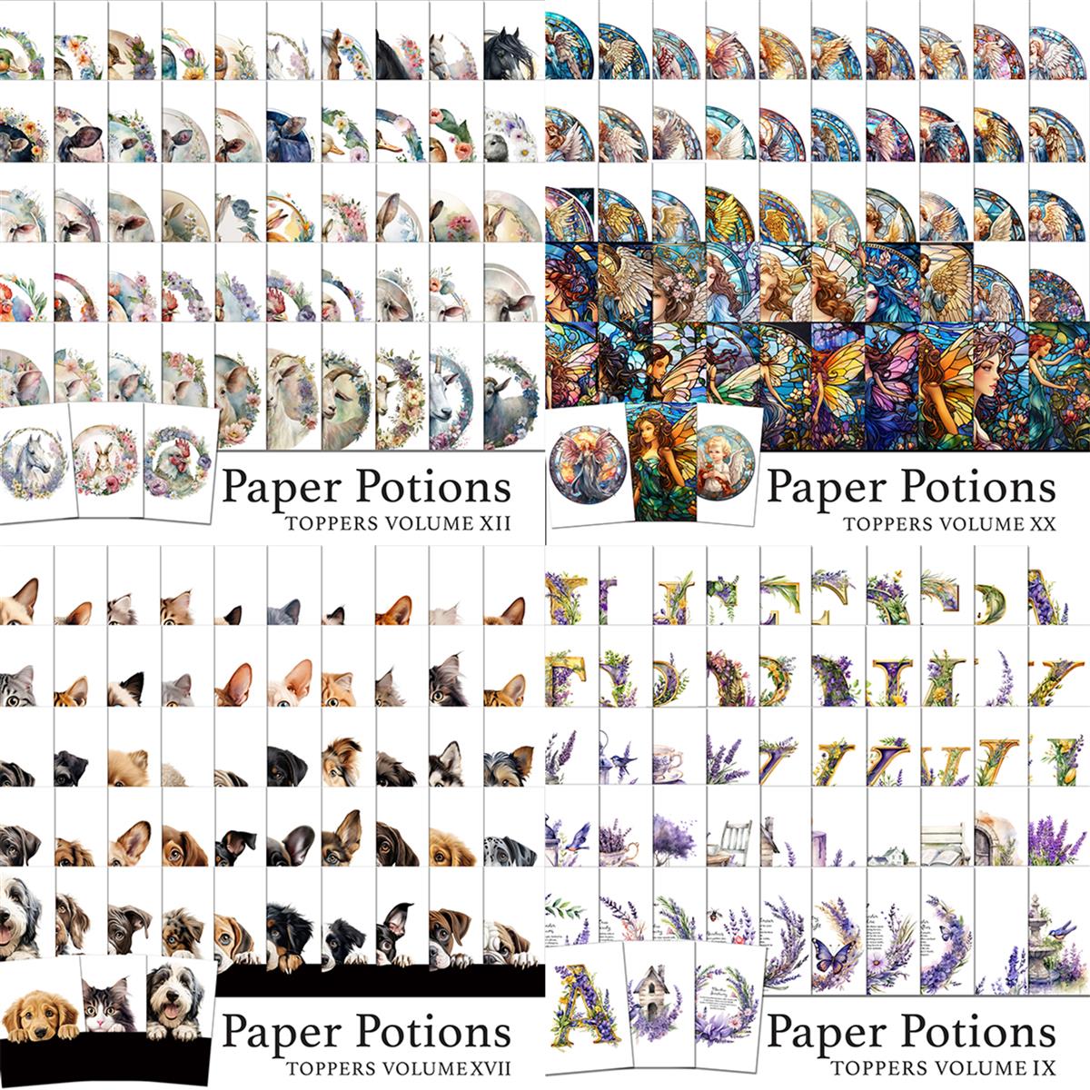 Buy the Show Collection - 4 Paper Potions Topper Digital collections ...