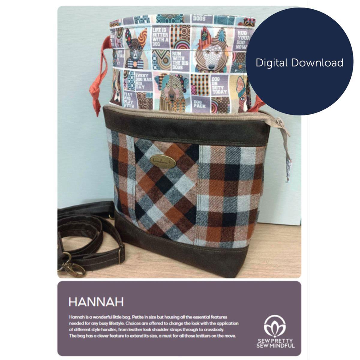 Sew Pretty Sew Mindful Hannah Bag Instructions - Digital Download ...