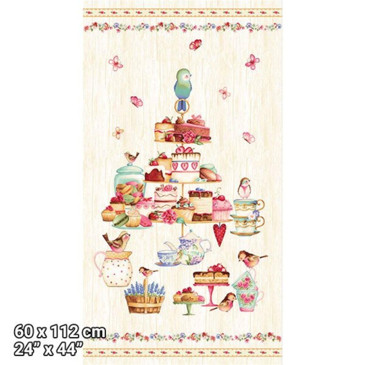 Henry Glass Tweets And Treats Tea Time Panel 0.6m | SewingStreet