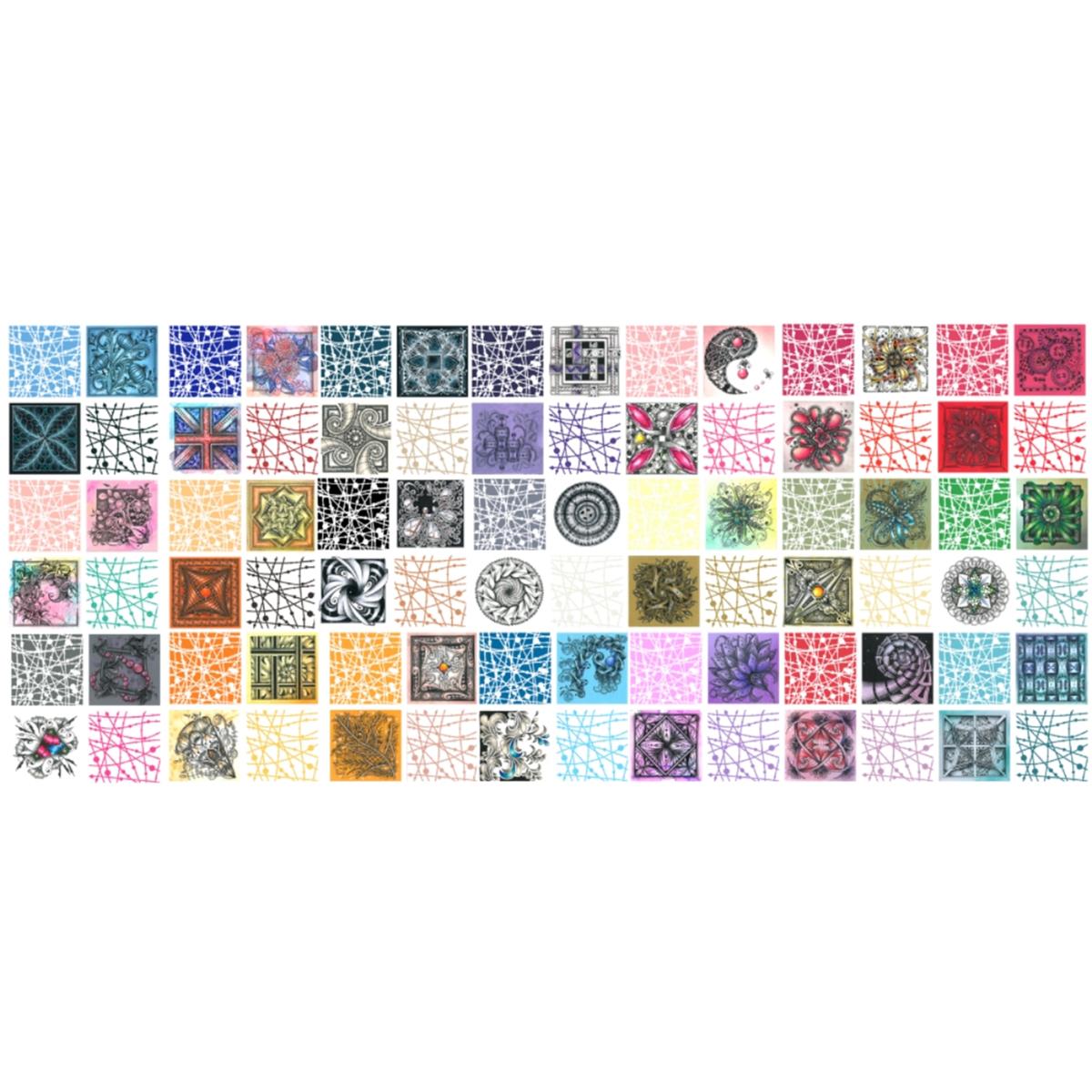 Sanntangle Tiles Fabric Panel (150x60cm) | SewingStreet