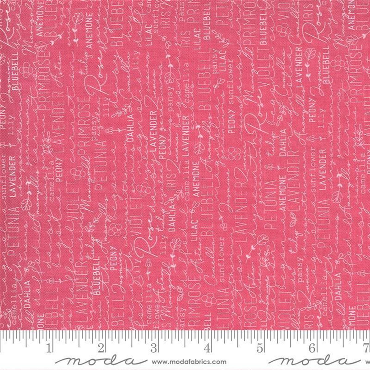Moda Spring in Pink Parchment Fabric 0.5m | SewingStreet