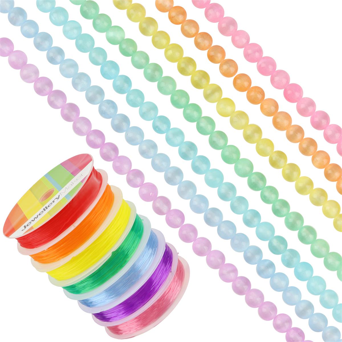 6mm Lavender, Orange, Yellow, Blue, Light Blue, Pink, Green Selenite ...