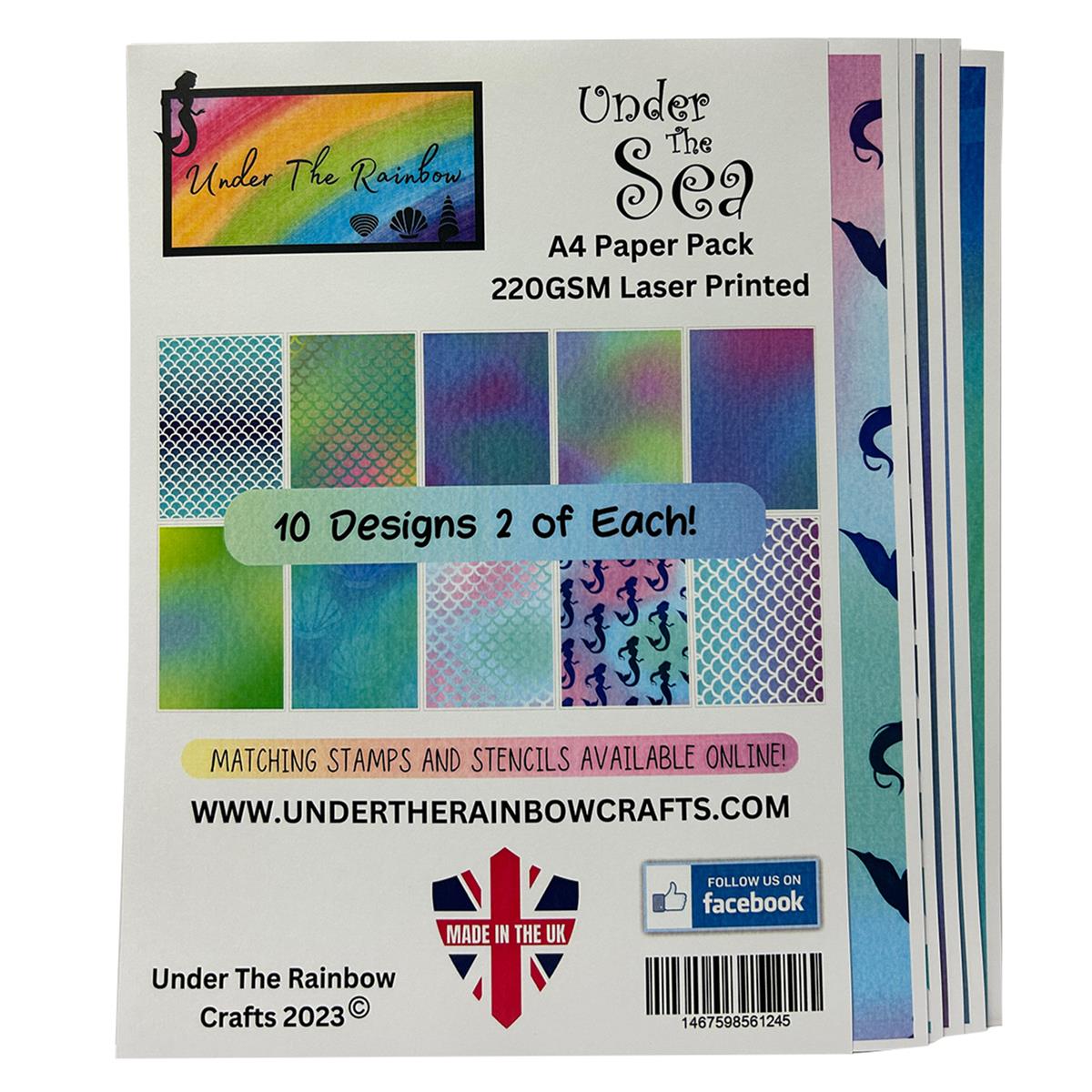 Under The Rainbow - Under The Sea Paper Pack A4 | HobbyMaker