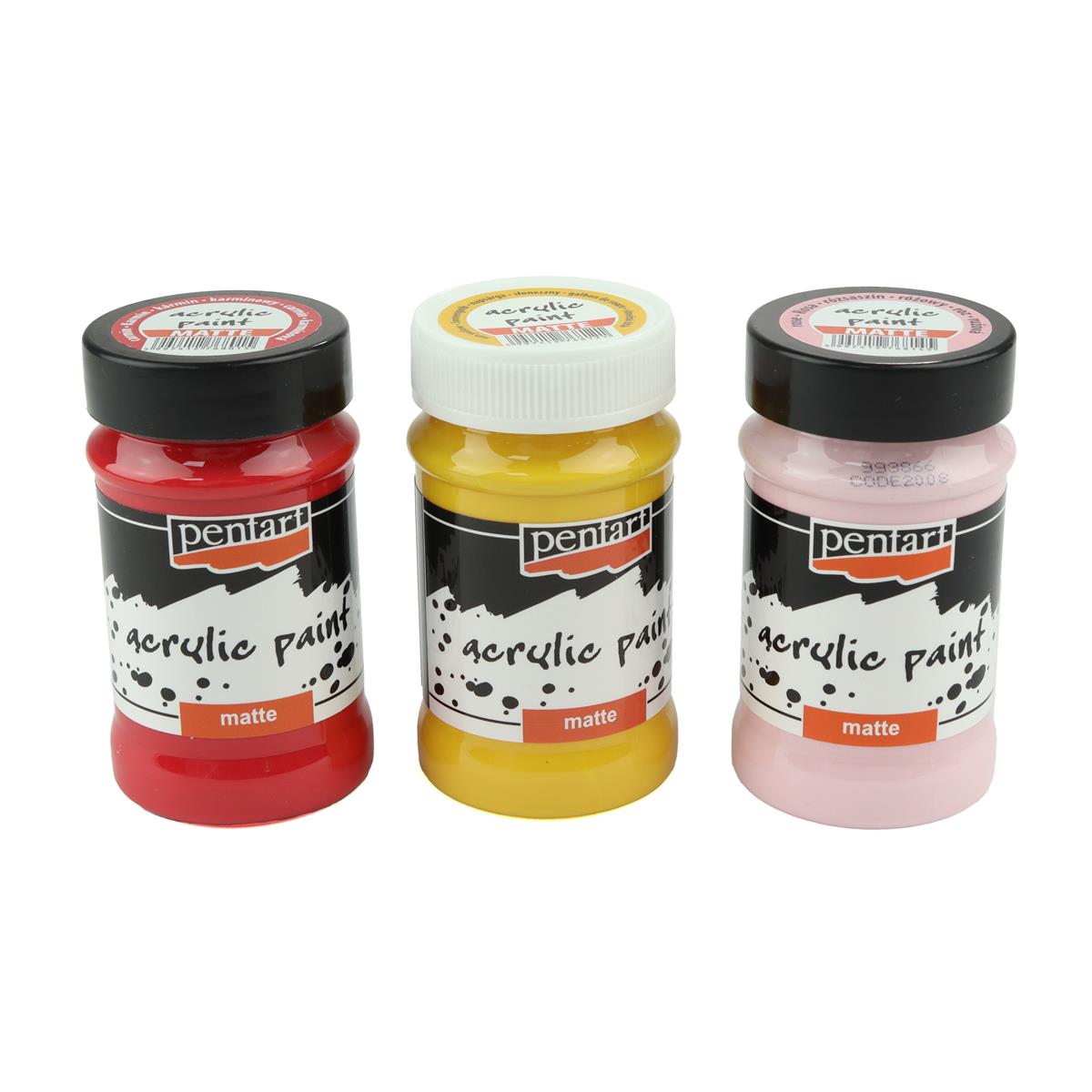 Pentart Matte Acrylic Paint Set 1 - Set of 3 - 100ml each | HobbyMaker