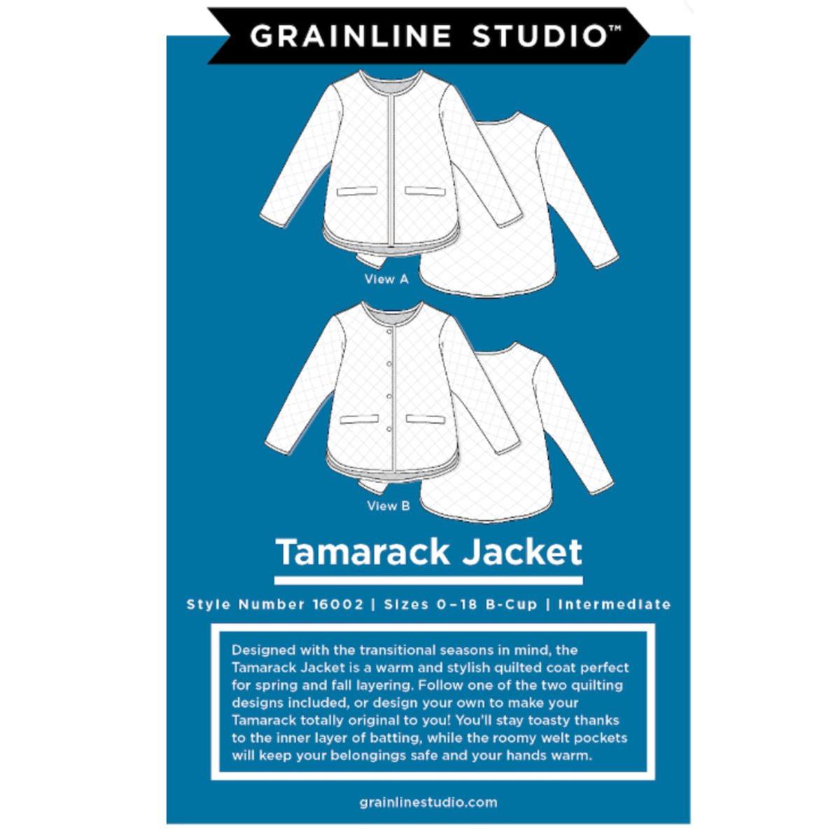 Tamarack Jacket Pattern Size 0-18 by By Grainline Studio | SewingStreet