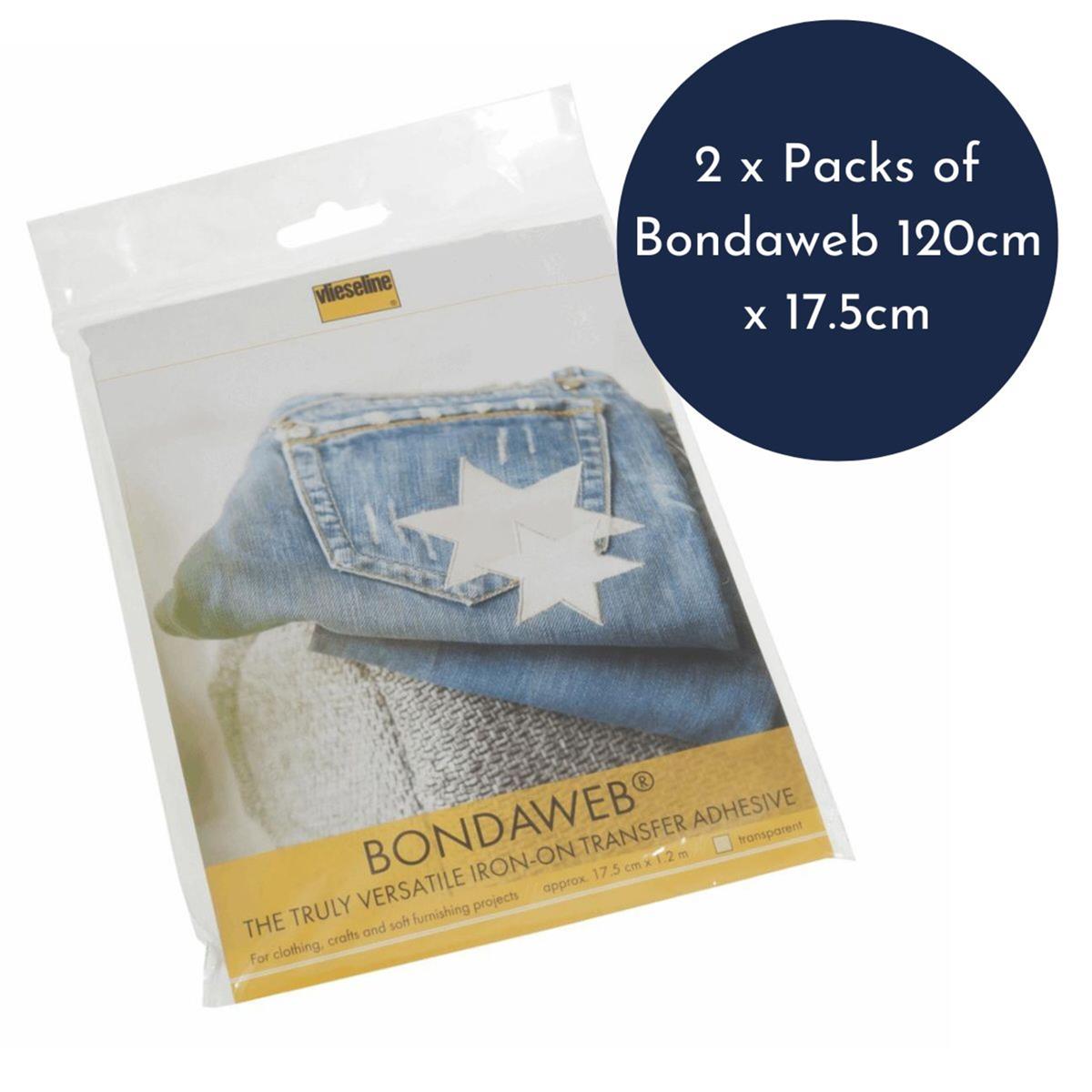 2 x Packs of Bondaweb 120cm x 17.5cm. Save £1 | SewingStreet