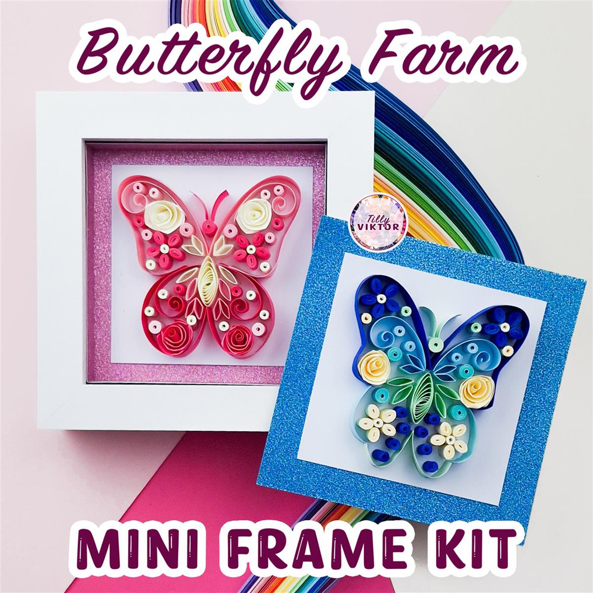 TillyViktor - Butterfly Farm Mini Frame Kit No Tools | HobbyMaker