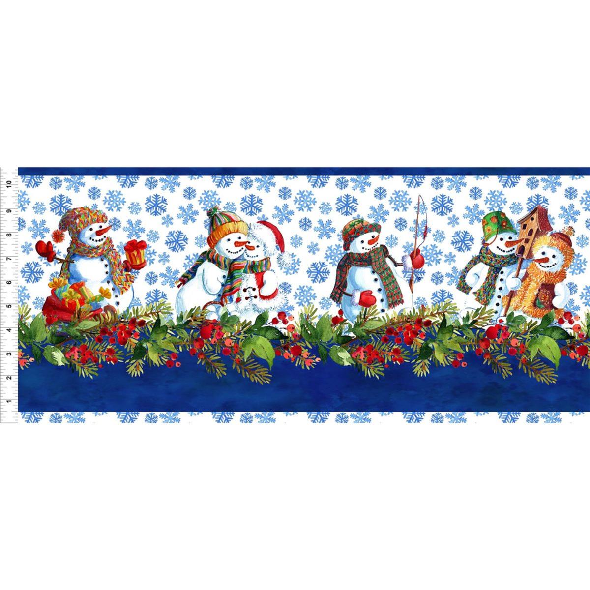 Jason Yenter A Year of Art Collection Snowmen Winter 0.6m Panel ...