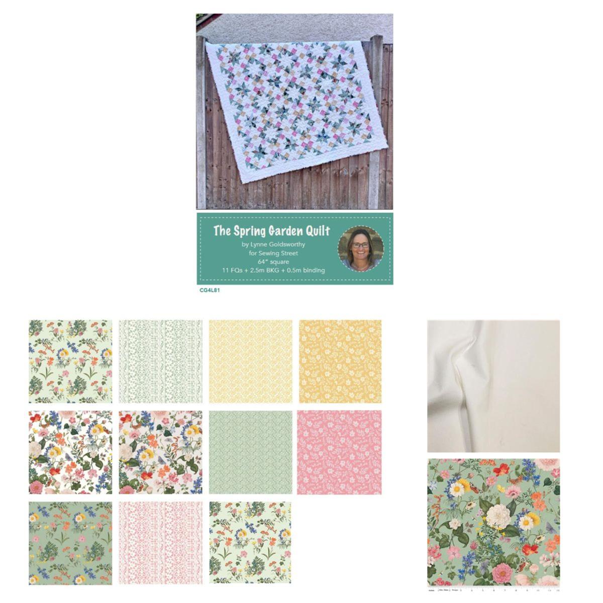 Lynne Goldsworthy's Spring Garden Quilt Kit (64in Square): Instructions ...