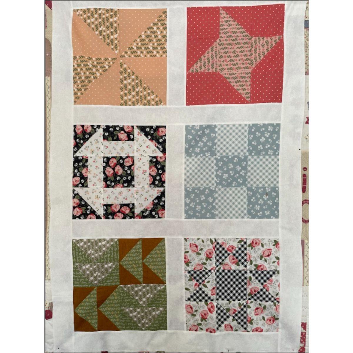 Totally Patched - Beginners Sampler Quilt - Pre- Cut Kit with Tutorials (46 x 31) | SewingStreet