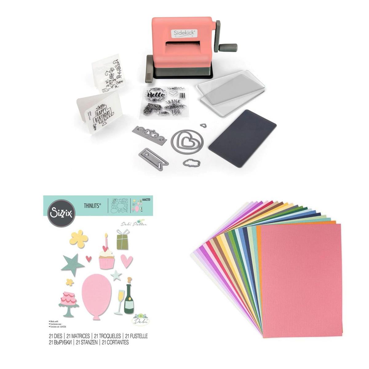Sizzix LIMITED EDITION Desert Flower SideKick Bundle, Inc; Sidekick, 21pcs Dies & Surfacez ...