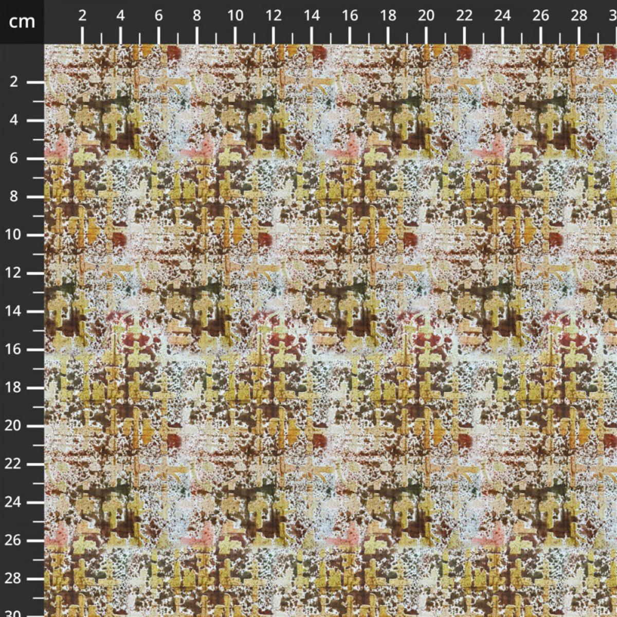 Seth Apter Live Out Loud Collection Interlace Caramel Fabric 0.5m ...