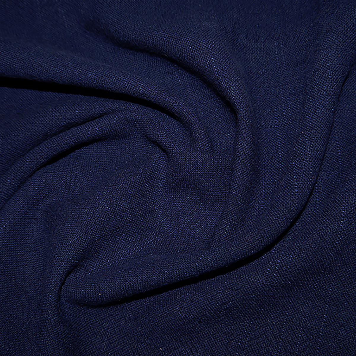 Stone Washed 100% Linen Navy Fabric Bundle (2.5m) | SewingStreet
