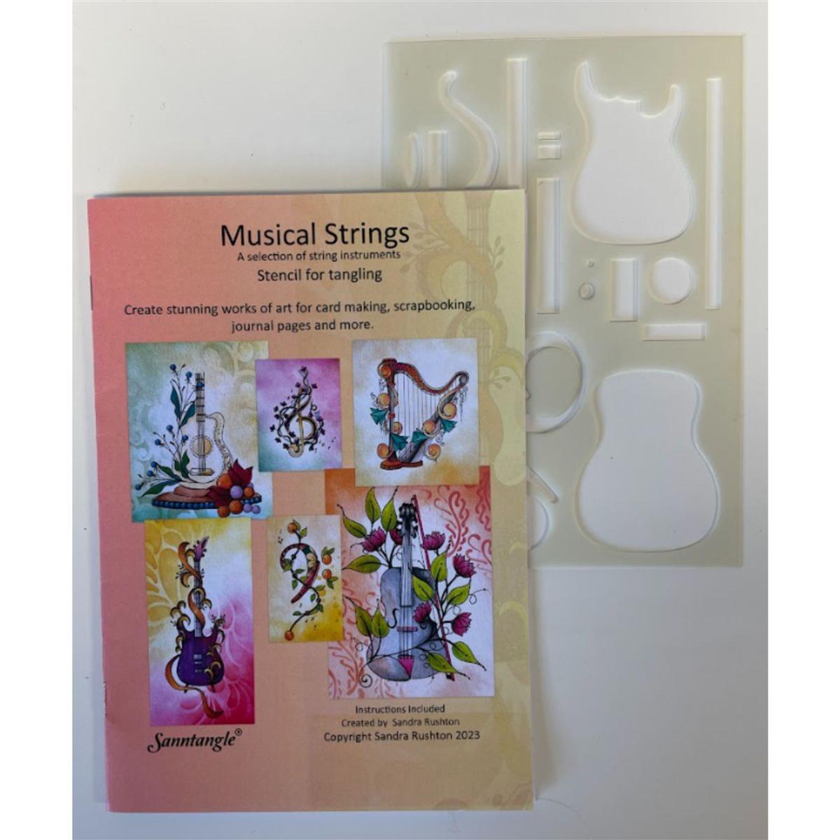 Sanntangle Musical Instruments Stencil | SewingStreet