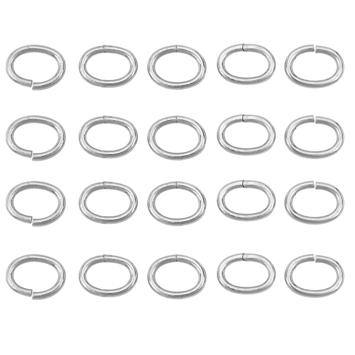 JM Essential 925 Sterling Silver Oval Open Jump Rings, Approx 6x5mm ...