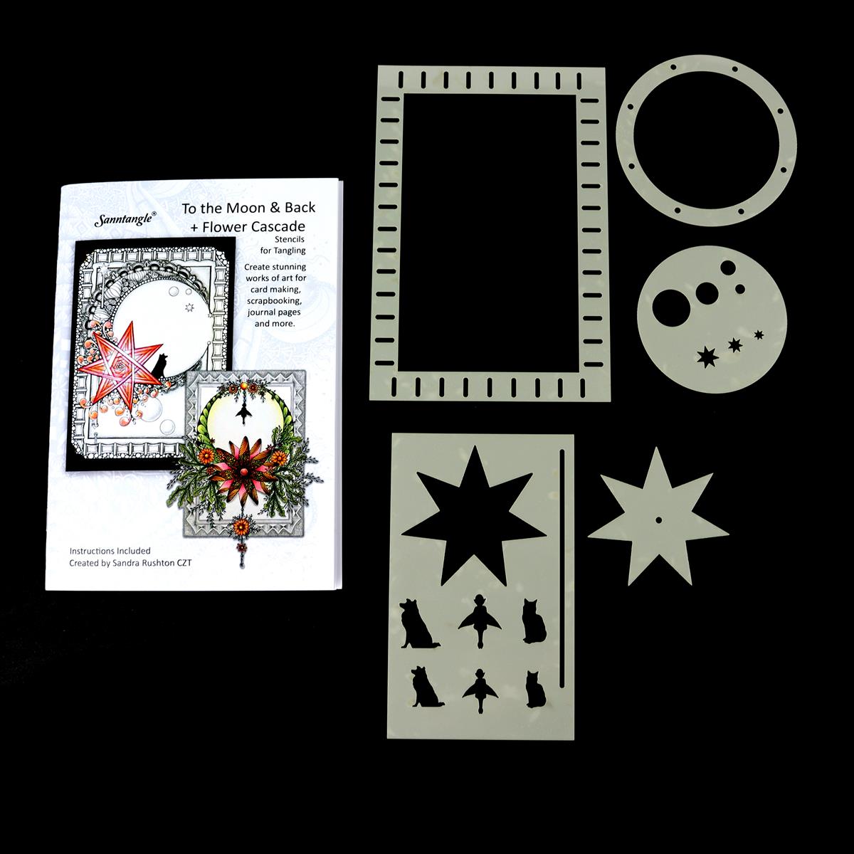 Sanntangle - To The Moon and Back Stencil & Booklet | HobbyMaker