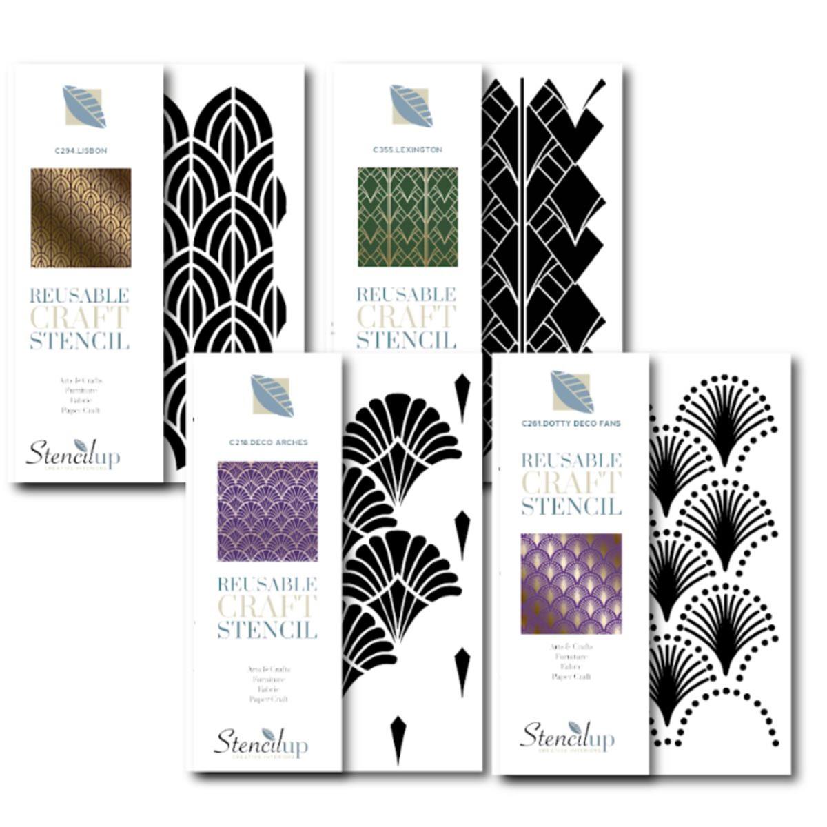 Stencil Up Art Deco Bundle (Set of 4) | SewingStreet