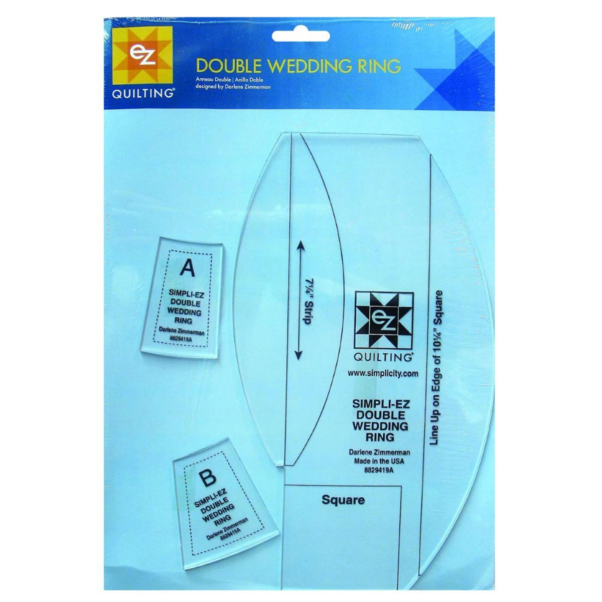 EZ Quilting Double Wedding Ring Template | SewingStreet