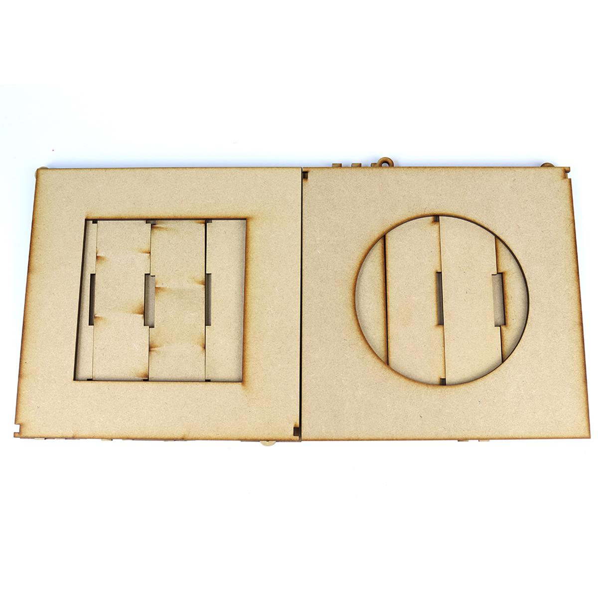 8x8 Opening Box Frame Kit, Square and Circle - Makes 2 | HobbyMaker
