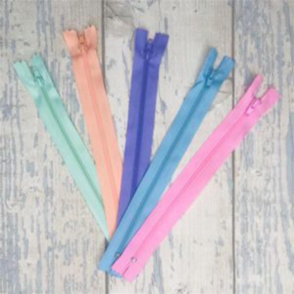 x 5 - Pastel zips | HobbyMaker