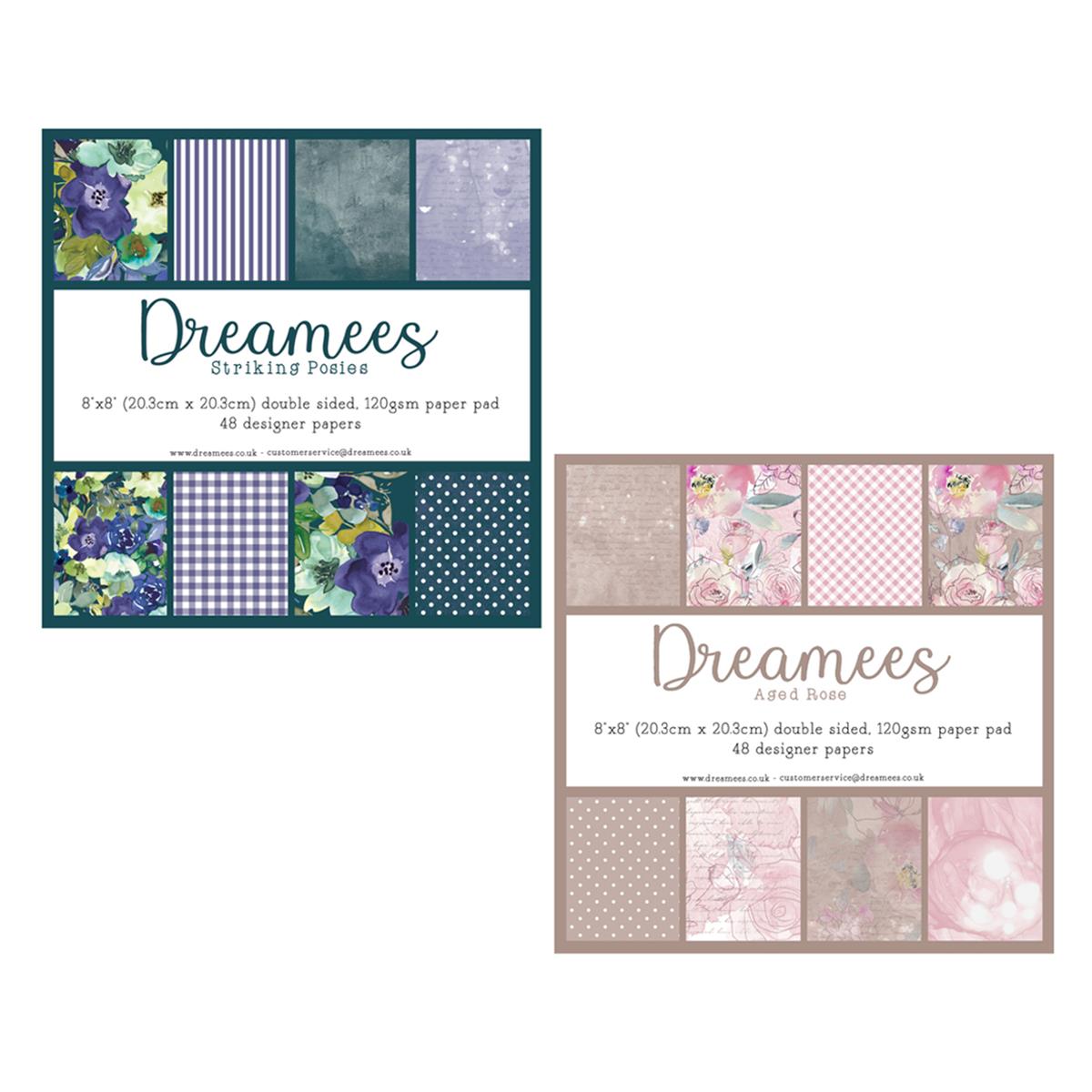 Dreamees - Striking Posies and Aged Rose Duo Paper Pad | HobbyMaker