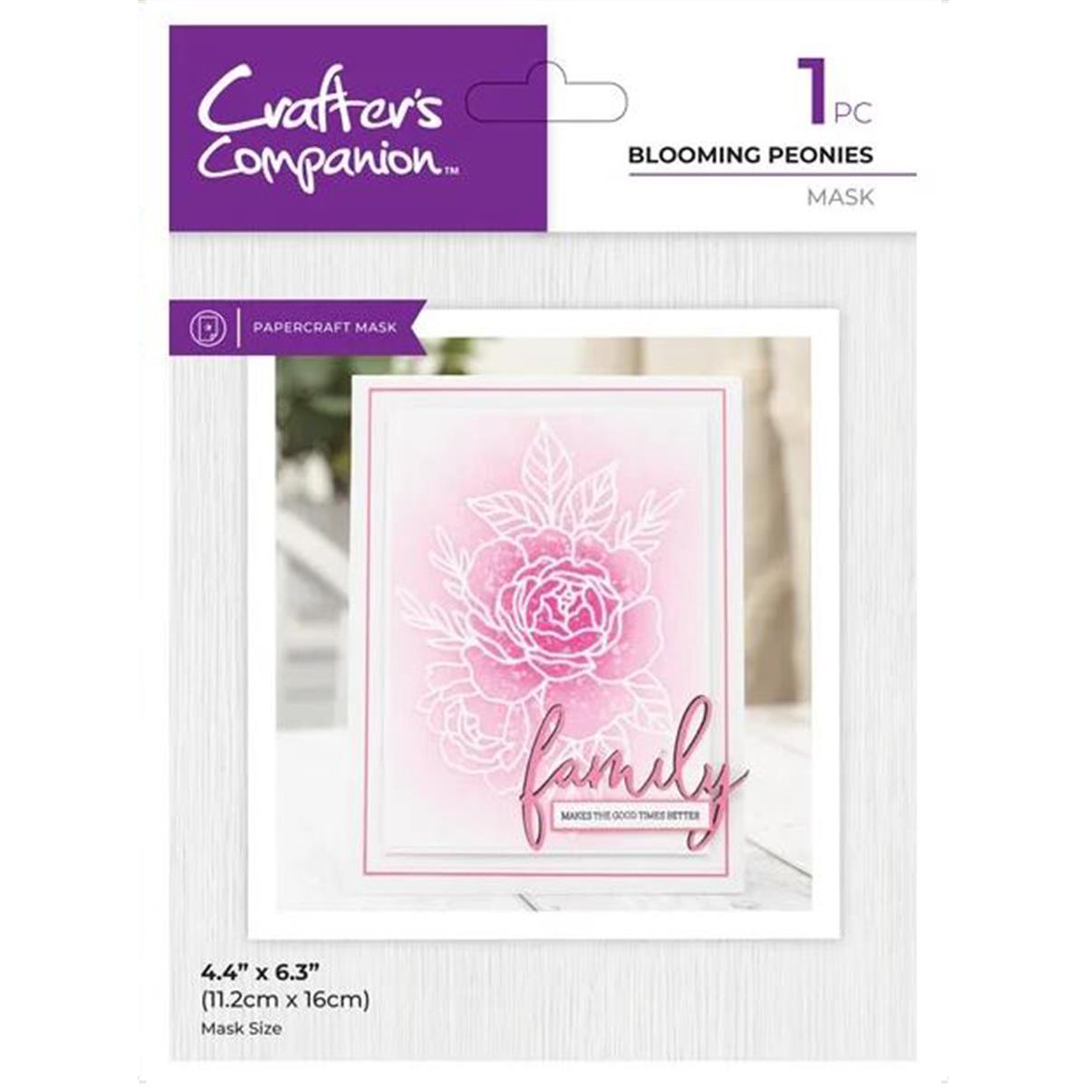 Crafter's Companion Mask - Blooming Peony | HobbyMaker