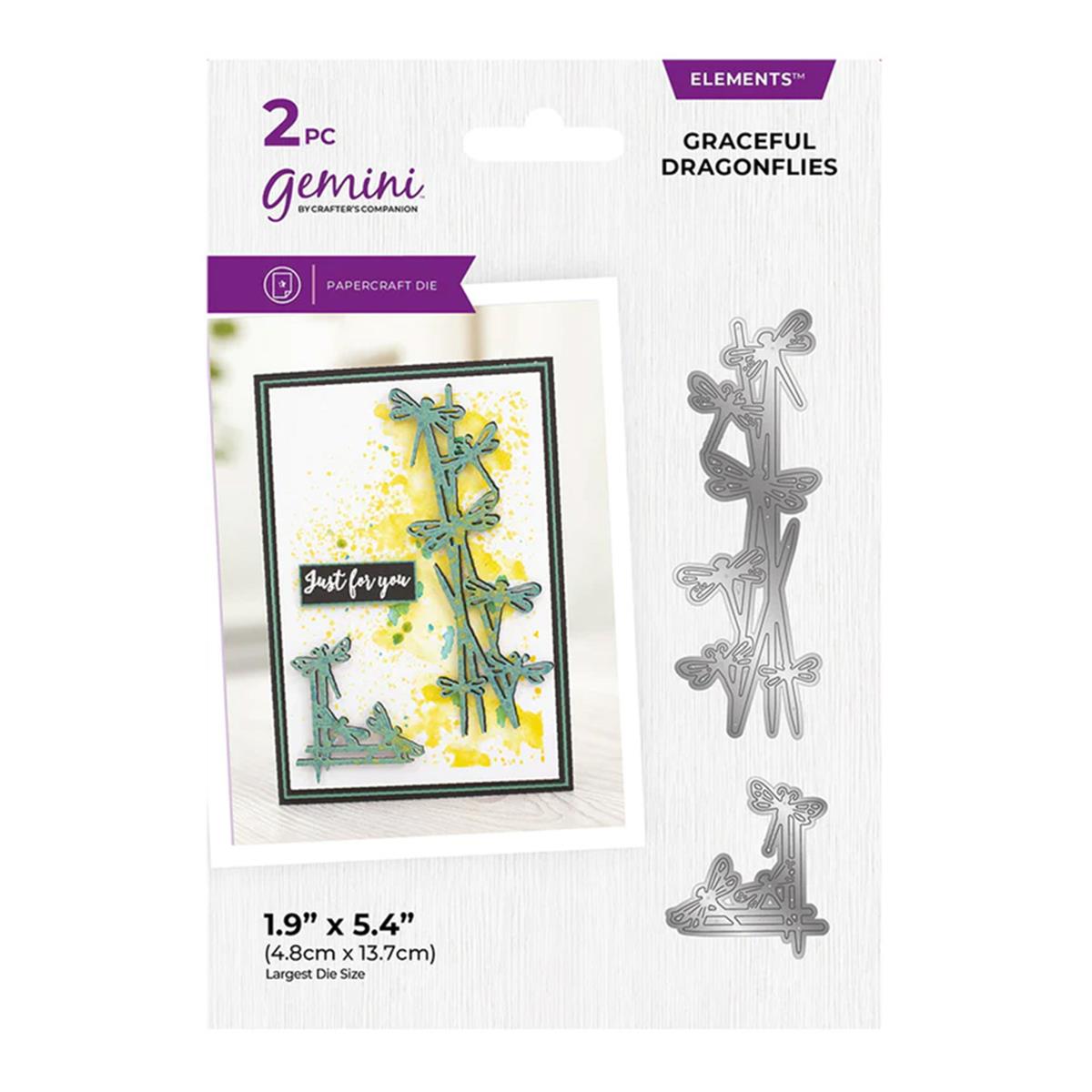Gemini Scattered Corners & Borders Die - Graceful Dragonflies | HobbyMaker