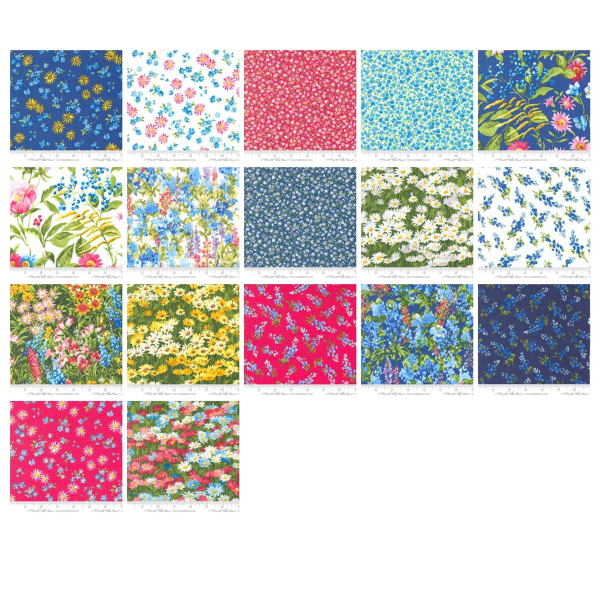 Moda Wildflowers Fabric Mega Bundle (8.5m). Get 1m Free | SewingStreet