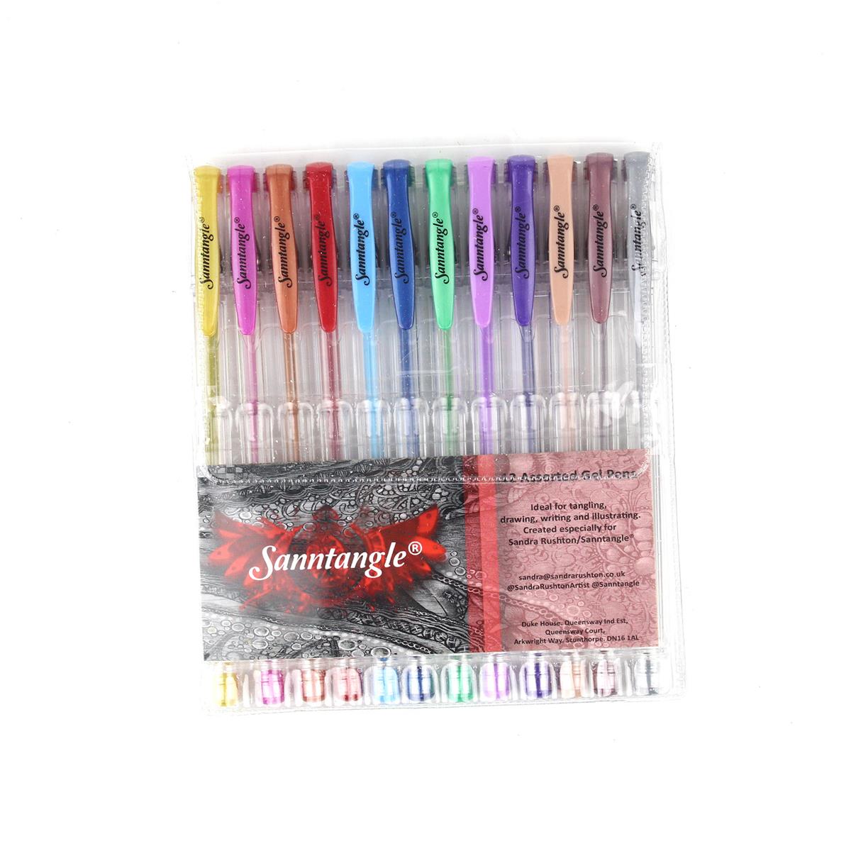 Sanntangle Gel pens pack of 12 | HobbyMaker