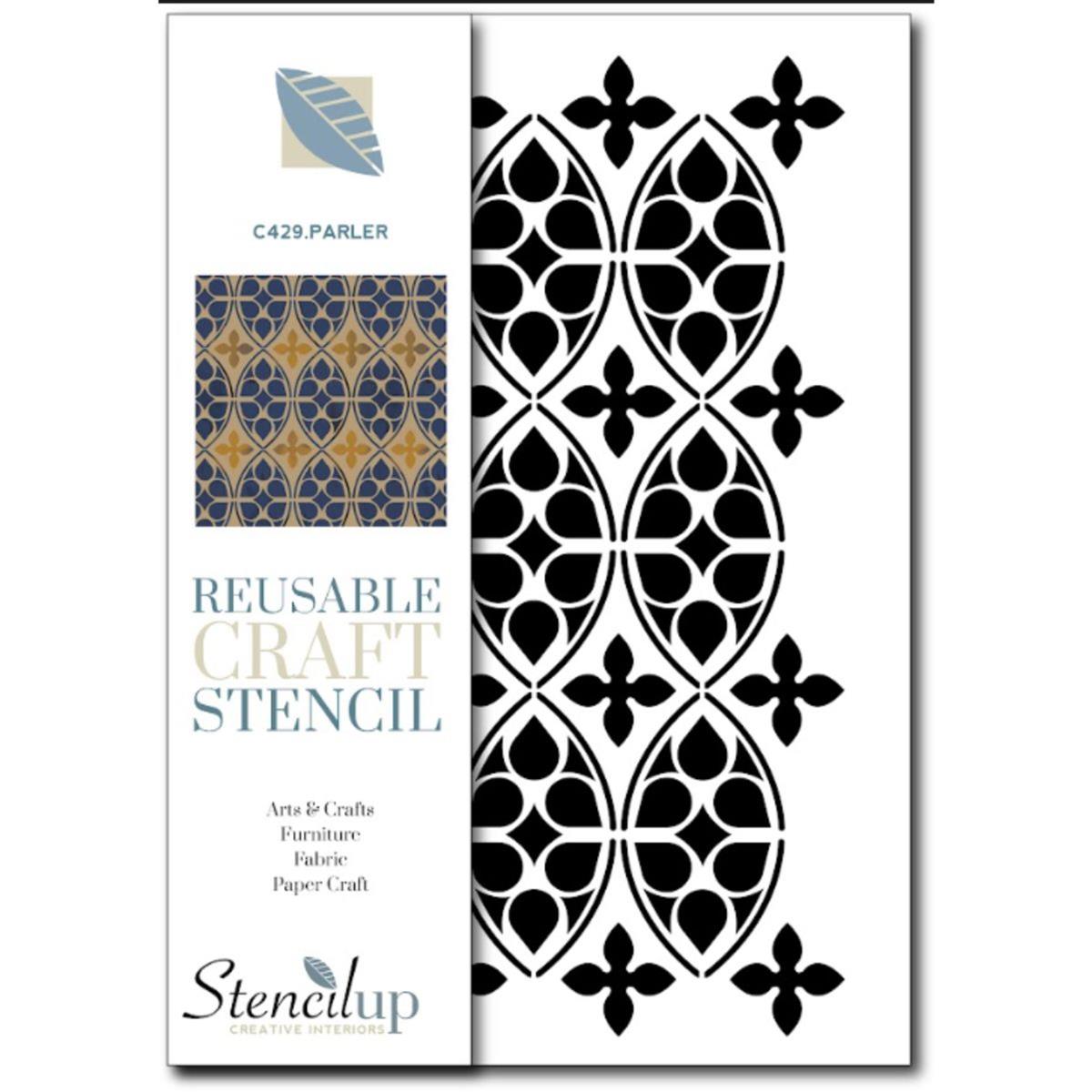 Stencil Up Parler A4 Adhesive-backed Stencil | SewingStreet