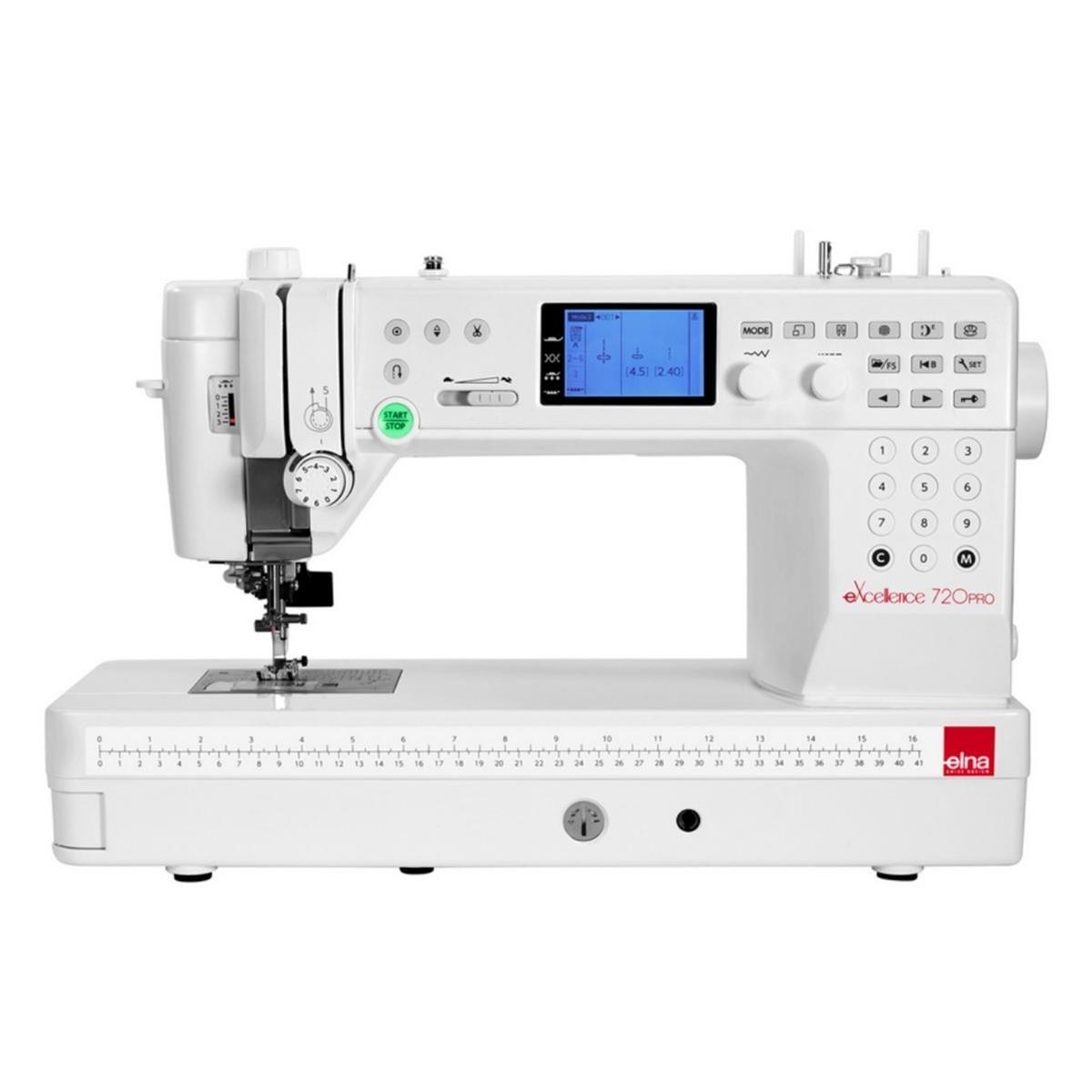 Ex-Demonstration Elna eXcellence 720 Pro Sewing Machine | SewingStreet